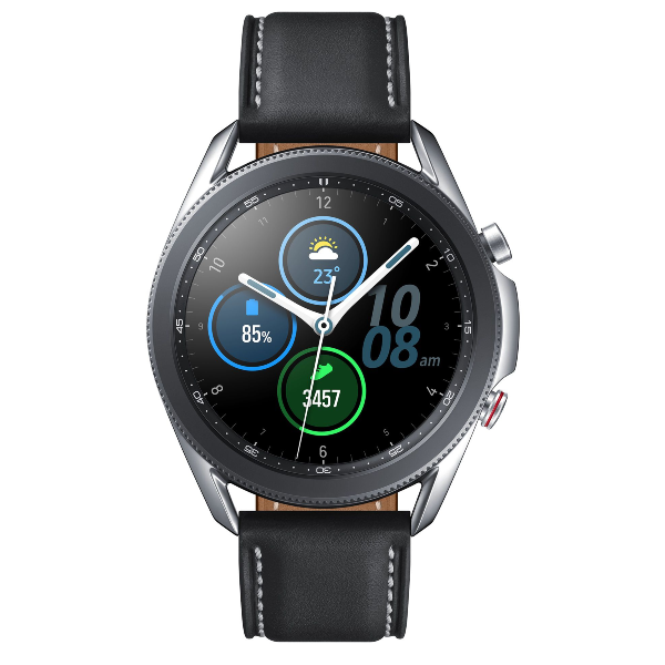 שעון חכם תומך Galaxy Watch 3 45mm eSIM סמסונג SAMSUNG R845 כסוף ...