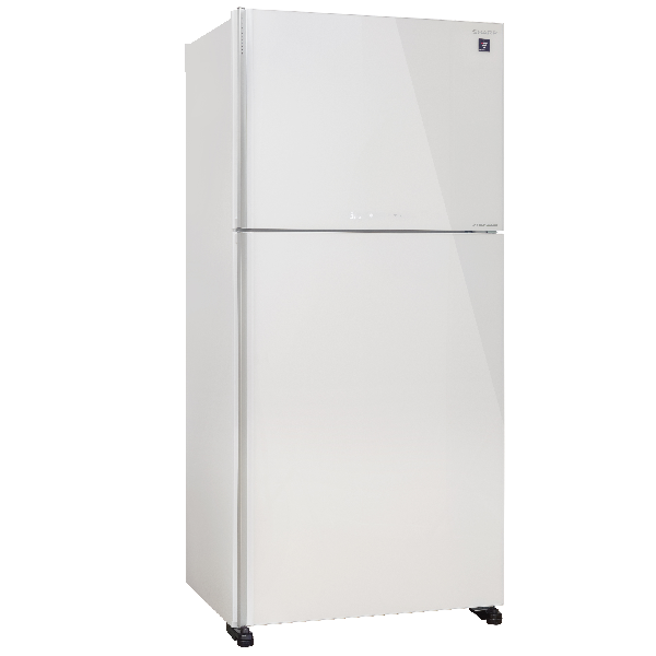 מקרר שארפ מקפיא עליון בנפח 600 ל' דגם SHARP SJ-4660WH זכוכית לבנה ,sharp במחיר משתלם - א.ל.מ